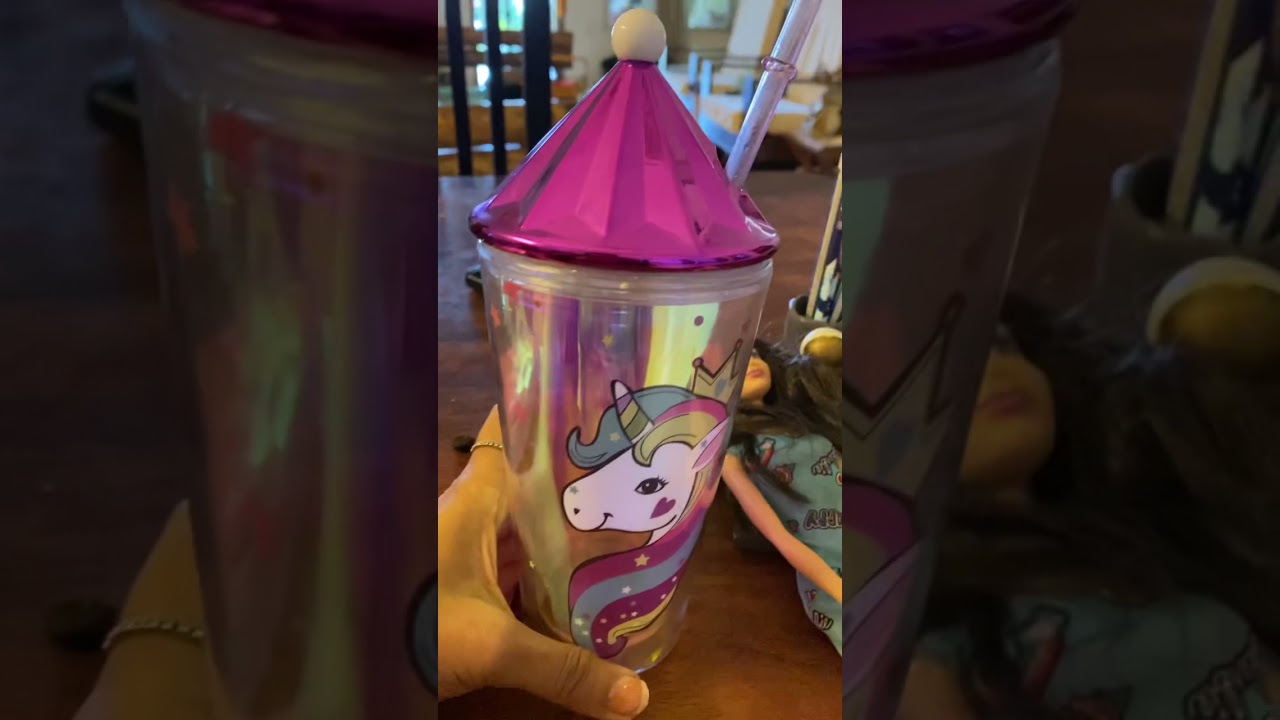 Unicorn sipper Water Bottler Sipper Glass Sipper with Straw for Girls ...