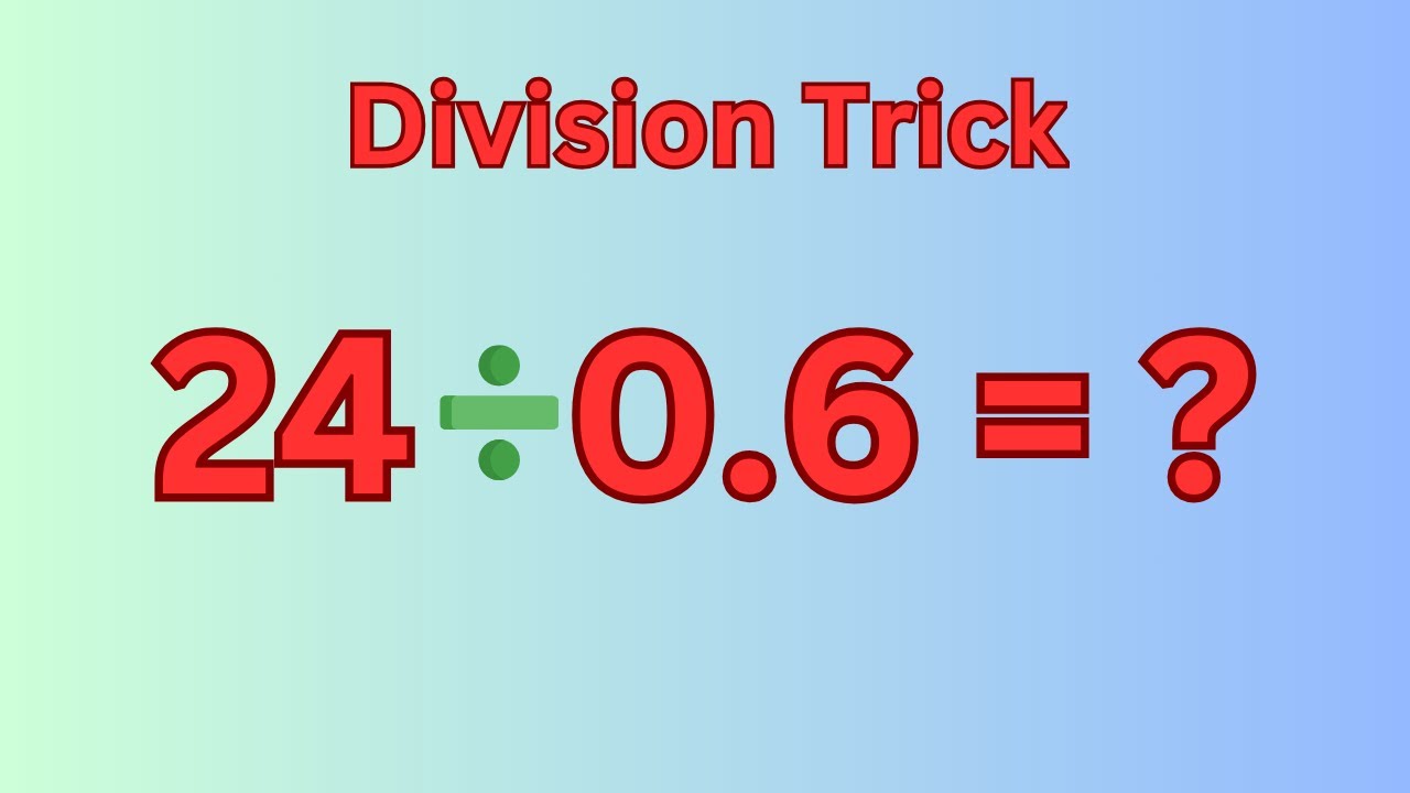 Cool Division Math Trick #maths #mathematics #math #mathematic # ...