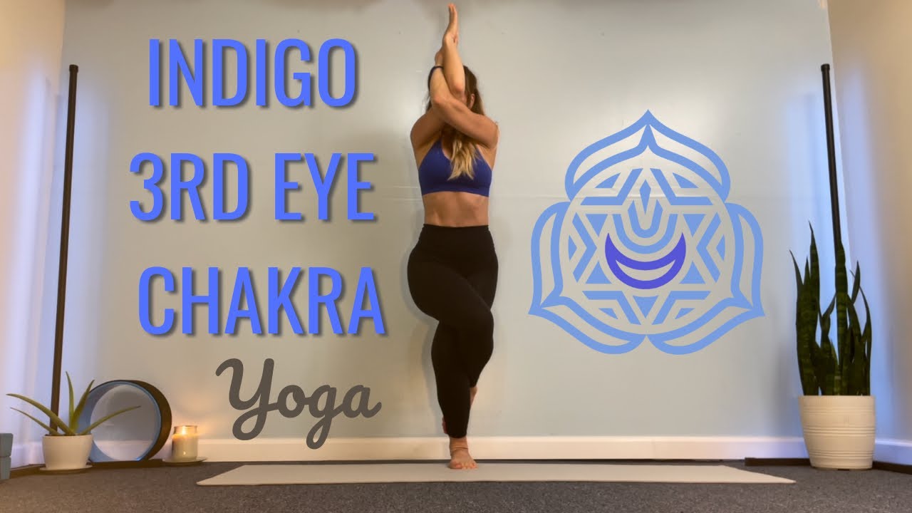 Indigo Third Eye Chakra Yoga (Ajna) 15 minutes - YouTube