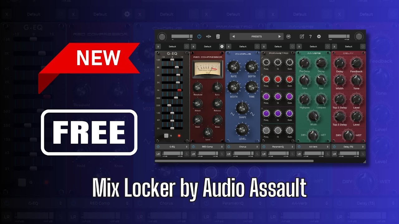 AMAZING NEW FREE Plugin with 10 FREE Modules! Mix Locker by Audio Assault - Sound Demo - YouTube