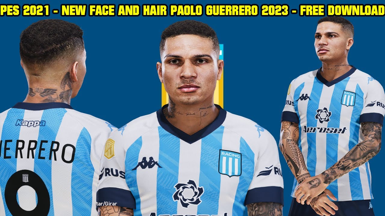 PES 2021 - NEW FACE AND HAIR 2023 PAOLO GUERRERO - 4K - YouTube