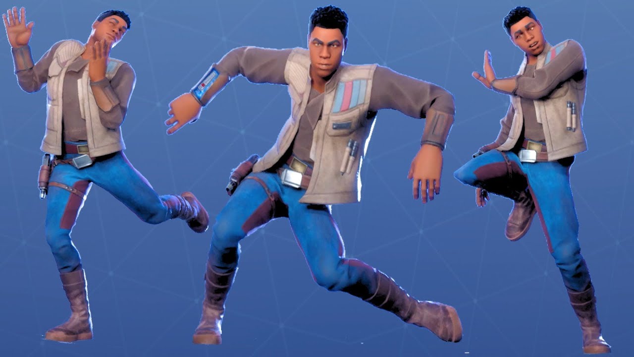 FINN STAR WARS Skin with All Dances & Emotes FORTNITE - YouTube