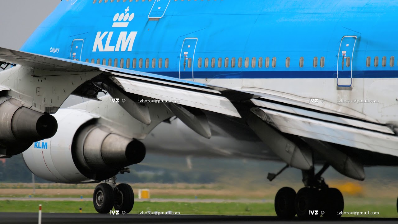 KLM Boeing 747 take-off - YouTube