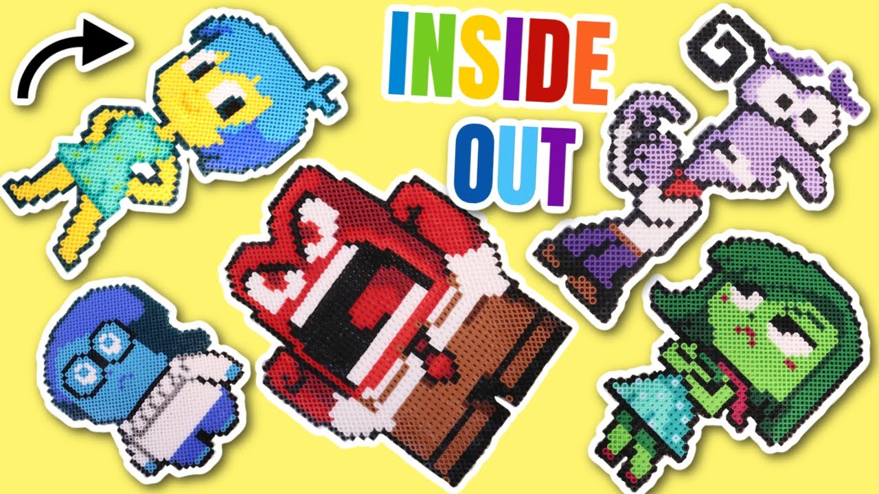 Inside Out 2 Movie Emotions DIY Perler Beads Art Creation Activity ...