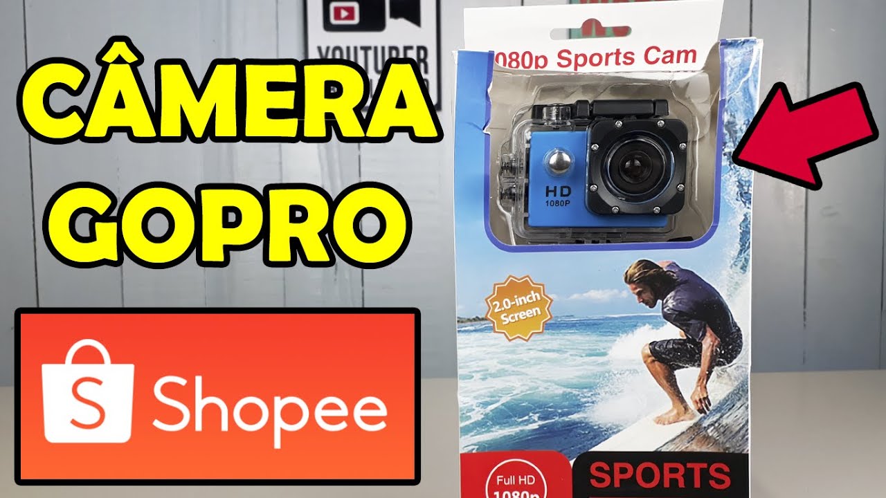 Comprei uma CÂMERA GOPRO na SHOPEE e OLHA NO QUE DEU!! (Unboxing) - YouTube