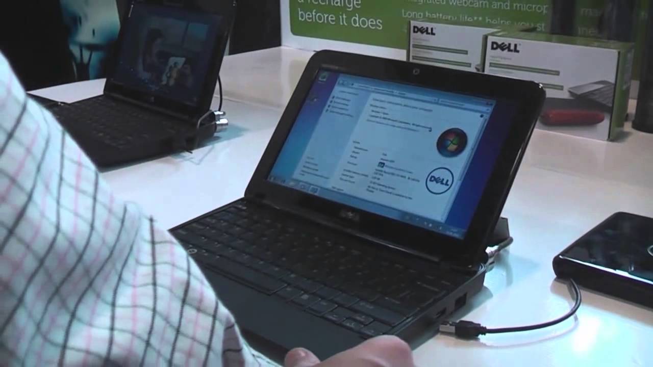 Dell Inspiron Mini 1018 10.1inch Netbook with Intel Atom N455 processor at IFA 2010 - YouTube