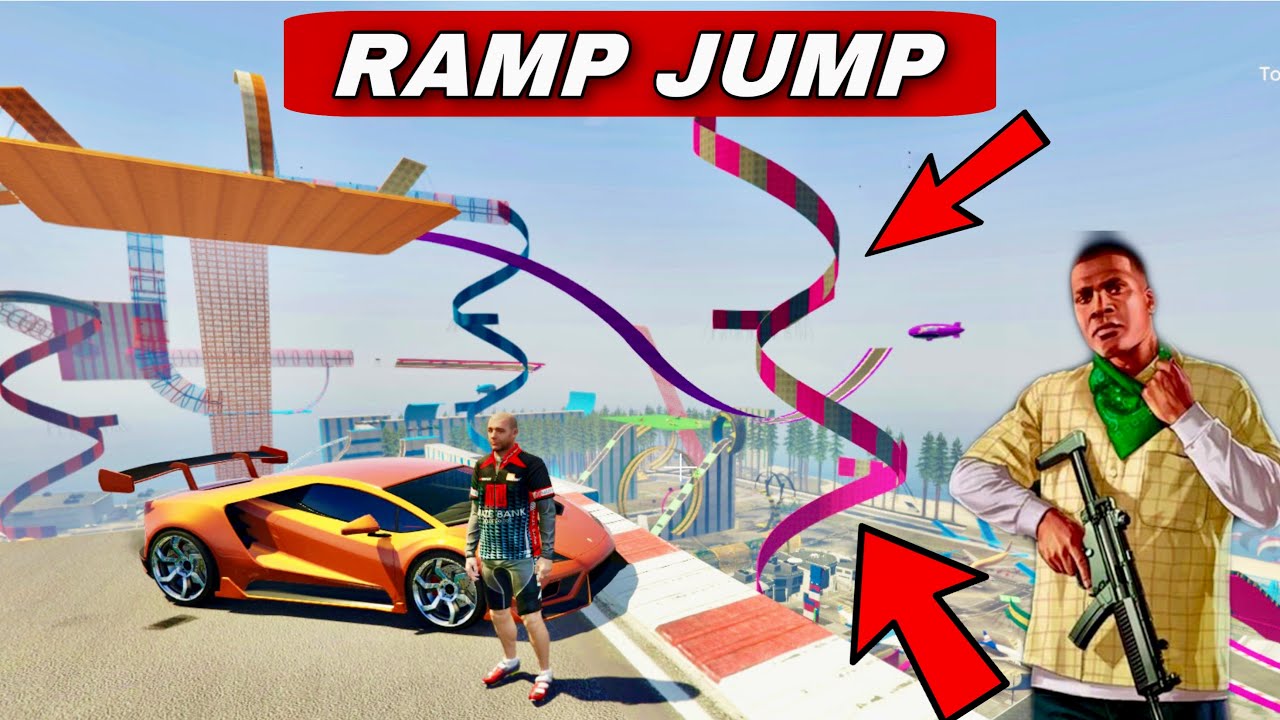 FRANKLIN TRY THIS IMPOSSIBLE MEGA RAMP CHALLANGE ! SYSTUM GAMING - YouTube
