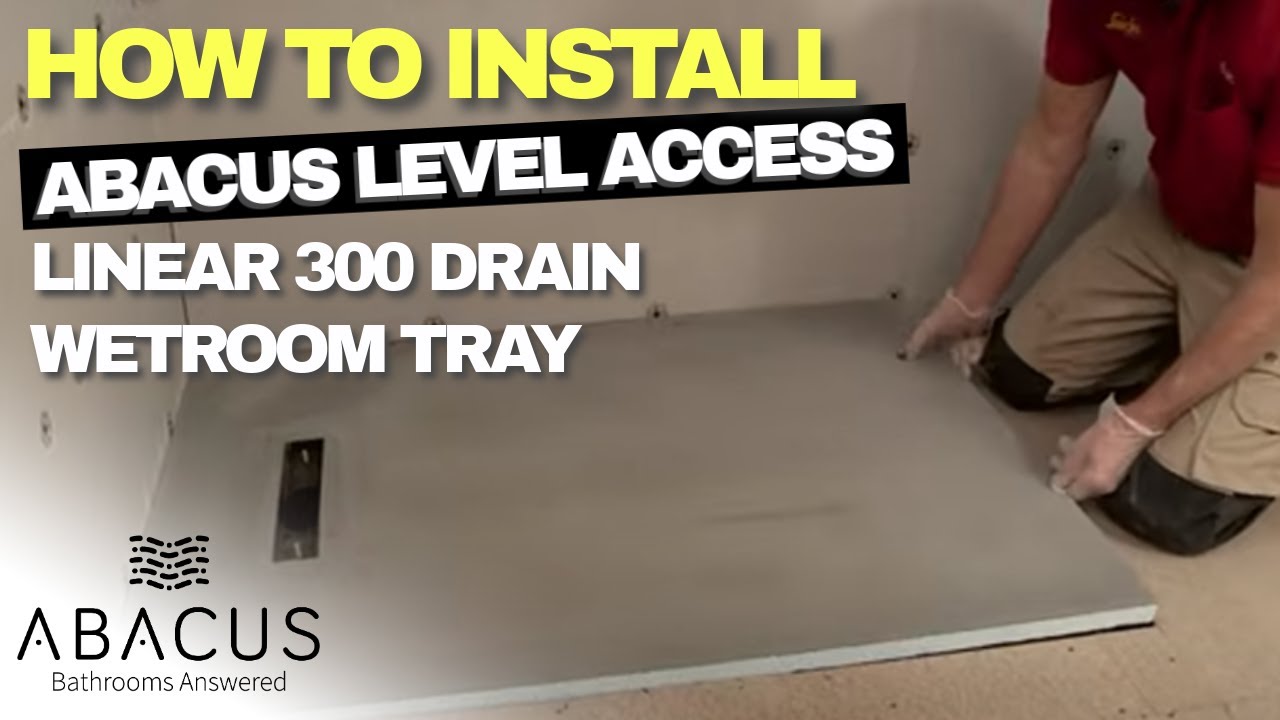 Installing a level access wetroom with a 300mm linear drain - YouTube