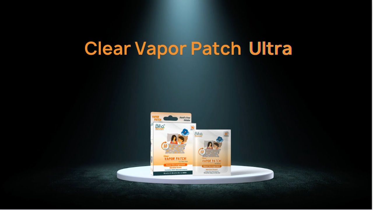 Bibo Clear Vapor Patch Ultra | A Hands' Free Inhaler | Naturally Ease ...