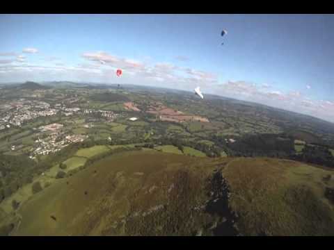 Axis Paragliding Tandem flight Abergavenny, South Wales. www paraglide ...