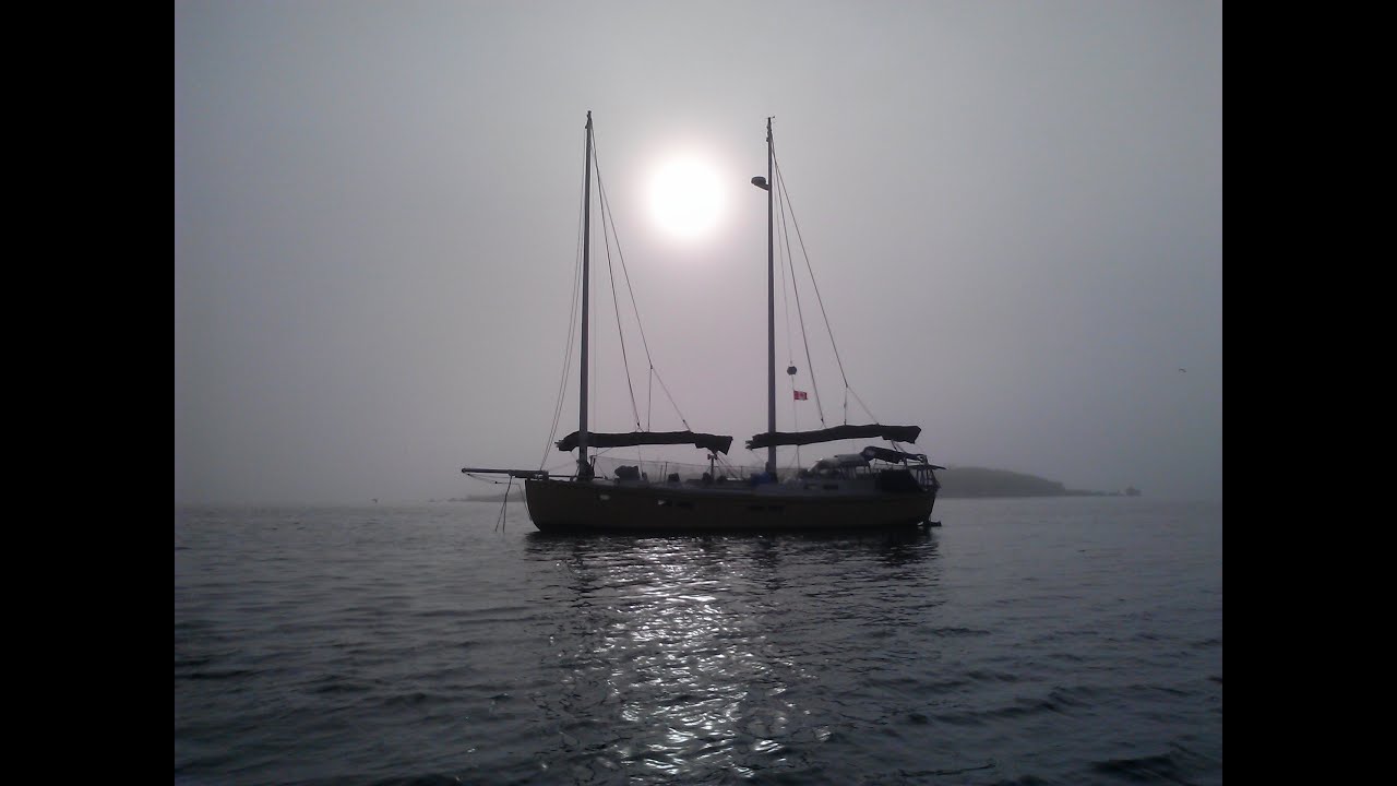 Terrapin #3. A Junk Rig Sailboat travels in Nova Scotia in 2013 - YouTube
