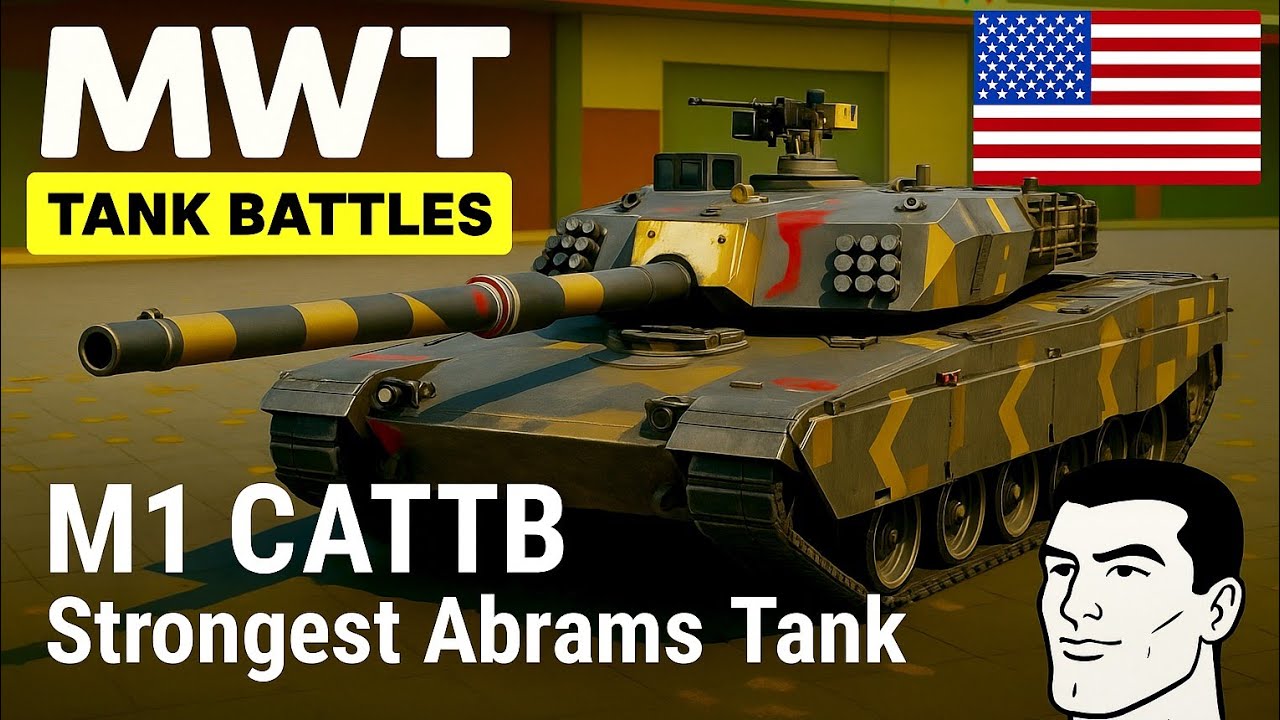 MWT Tank Battles M1 CATTB Abrams Tank, American Freedom 🦅 💪 Gameplay! # ...