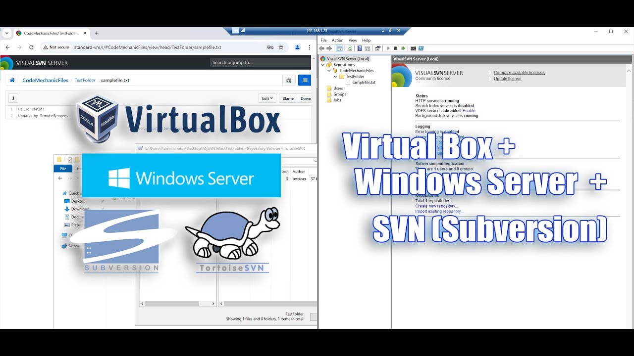 Ep002 Setup SVN Server & Client - YouTube