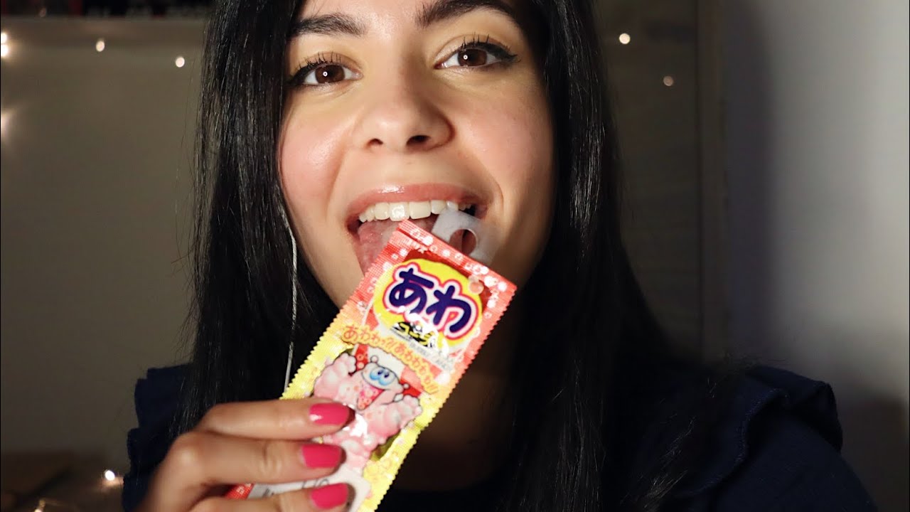 ASMR COMENDO BALA ENO EFERVESCENTE - YouTube