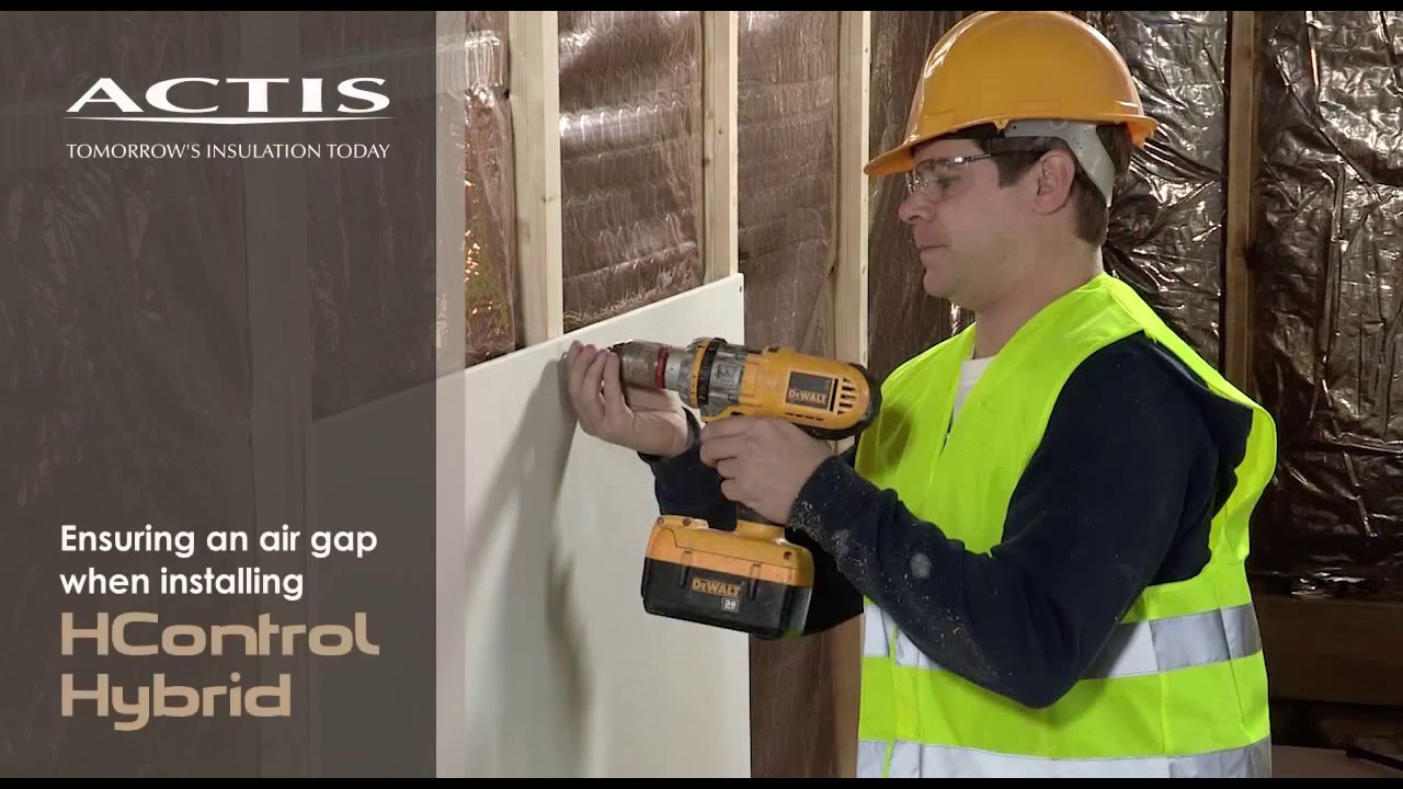 Ensuring an air gap when installing plaster board & HCONTROL HYBRID ...