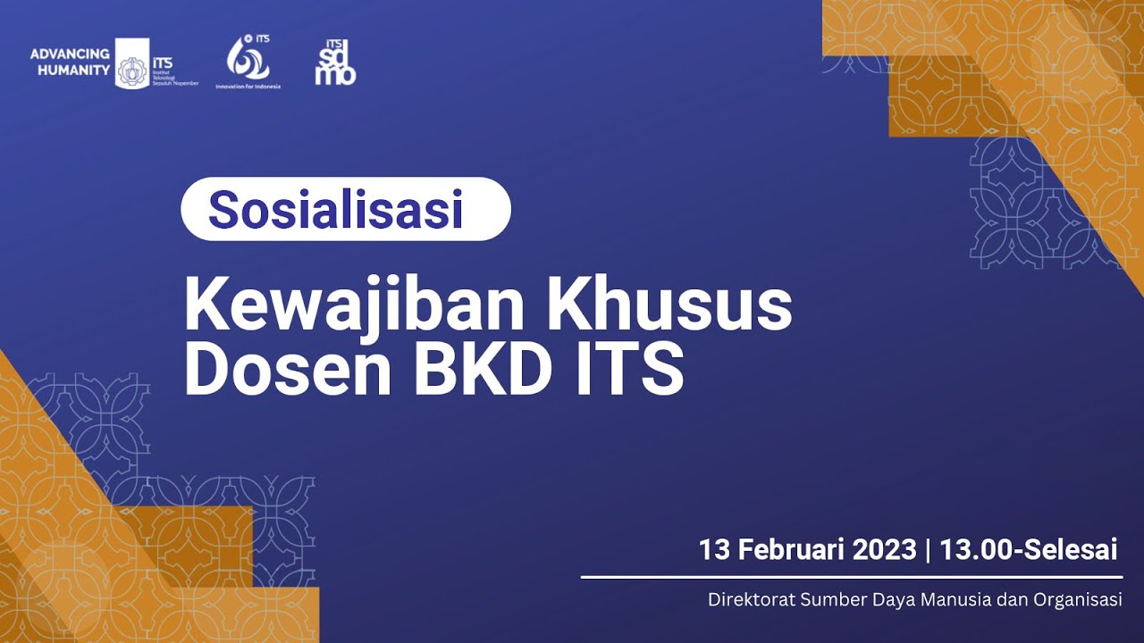 Sosialisasi Kewajiban Khusus BKD | Live event Direktorat SDMO - YouTube