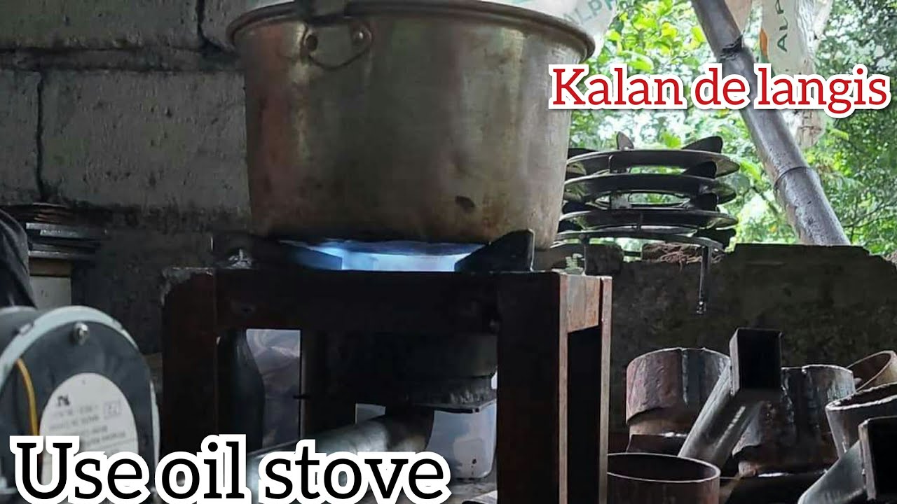 KALAN DE LANGIS/WASTE OIL BURNER STOVE. Bawas gastos. - YouTube