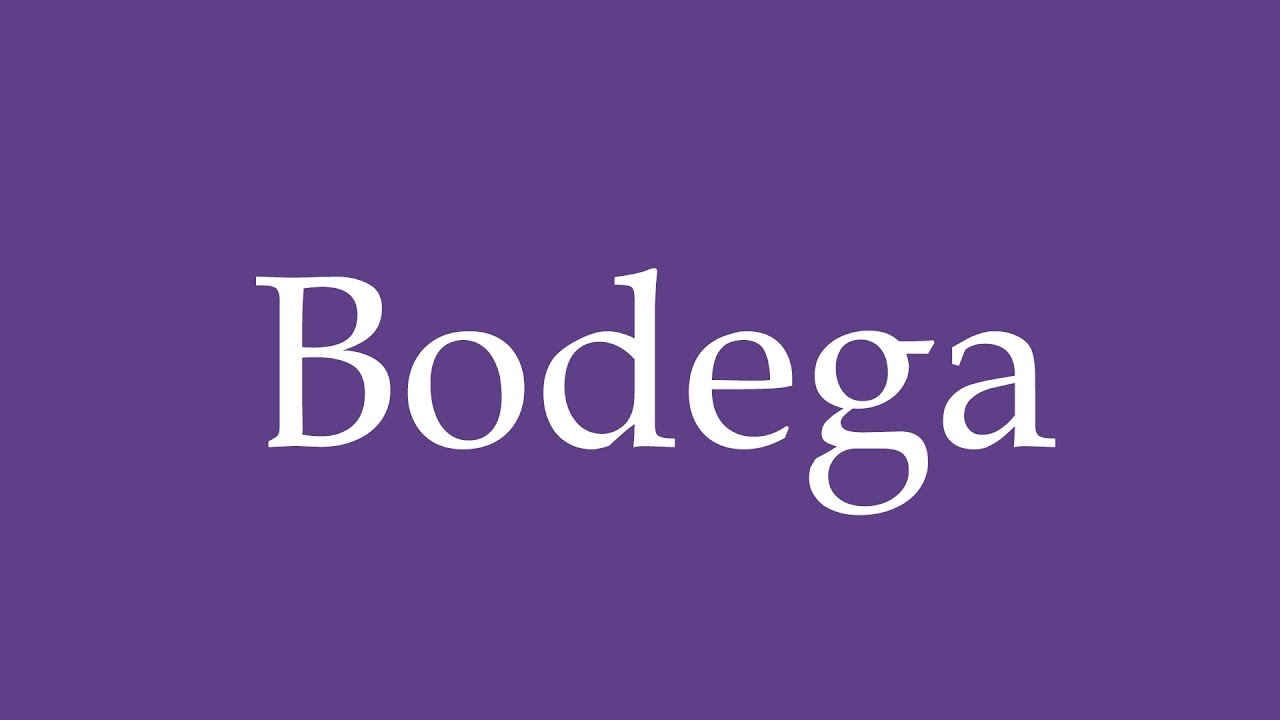 How To Pronounce ''Bodega'' (Store) Correctly in Spanish - YouTube