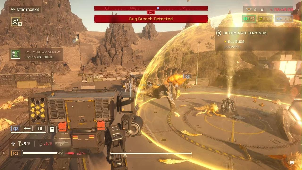 HELLDIVERS 2 Chargers use shield for safety! - YouTube