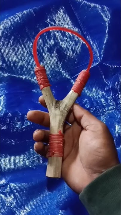 How to make a slingshot with rubber band #shortvideo #slingshot #shortsviral - YouTube