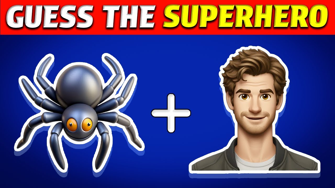 Guess the Superhero by only 2 Emoji! 🕷🦸 Marvel & DC Superheroes Hard ...