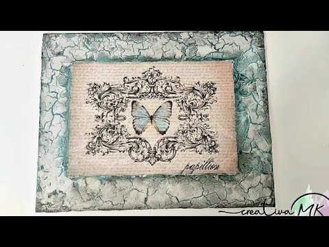 How to do decoupage with crackle effect ? #craquelado #crackle #dekupaz ...