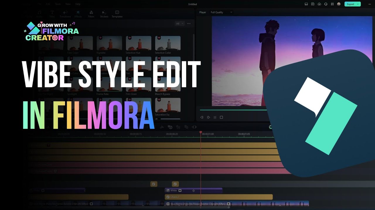 HOW TO DO A VIBE STYLE EDIT IN FILMORA! - YouTube