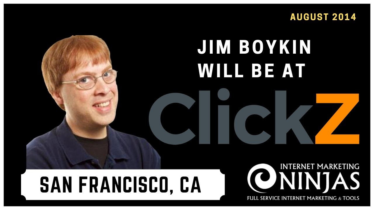 Jim Boykin is speaking at ClickZ SF Live on August 13 - YouTube