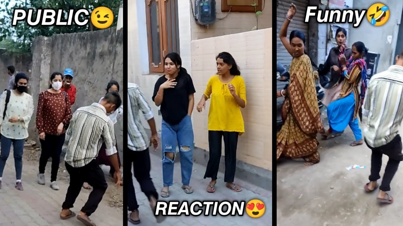 Funny🤣 public reaction♥//flips in public 😉//girls😍reaction// - YouTube