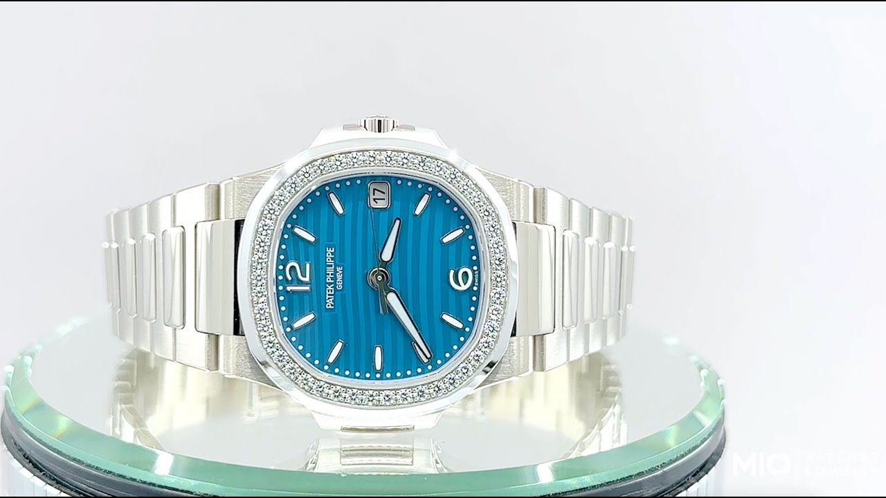 Patek Philippe 7010/1G-013 Nautilus – Blue Dial 18k White Gold Diamond ...