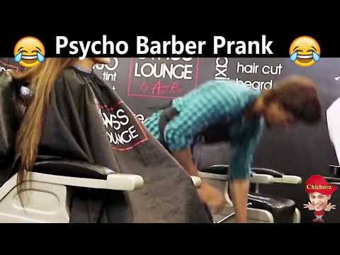 Psycho Barber Prank in Pakistan Haha very funny - YouTube