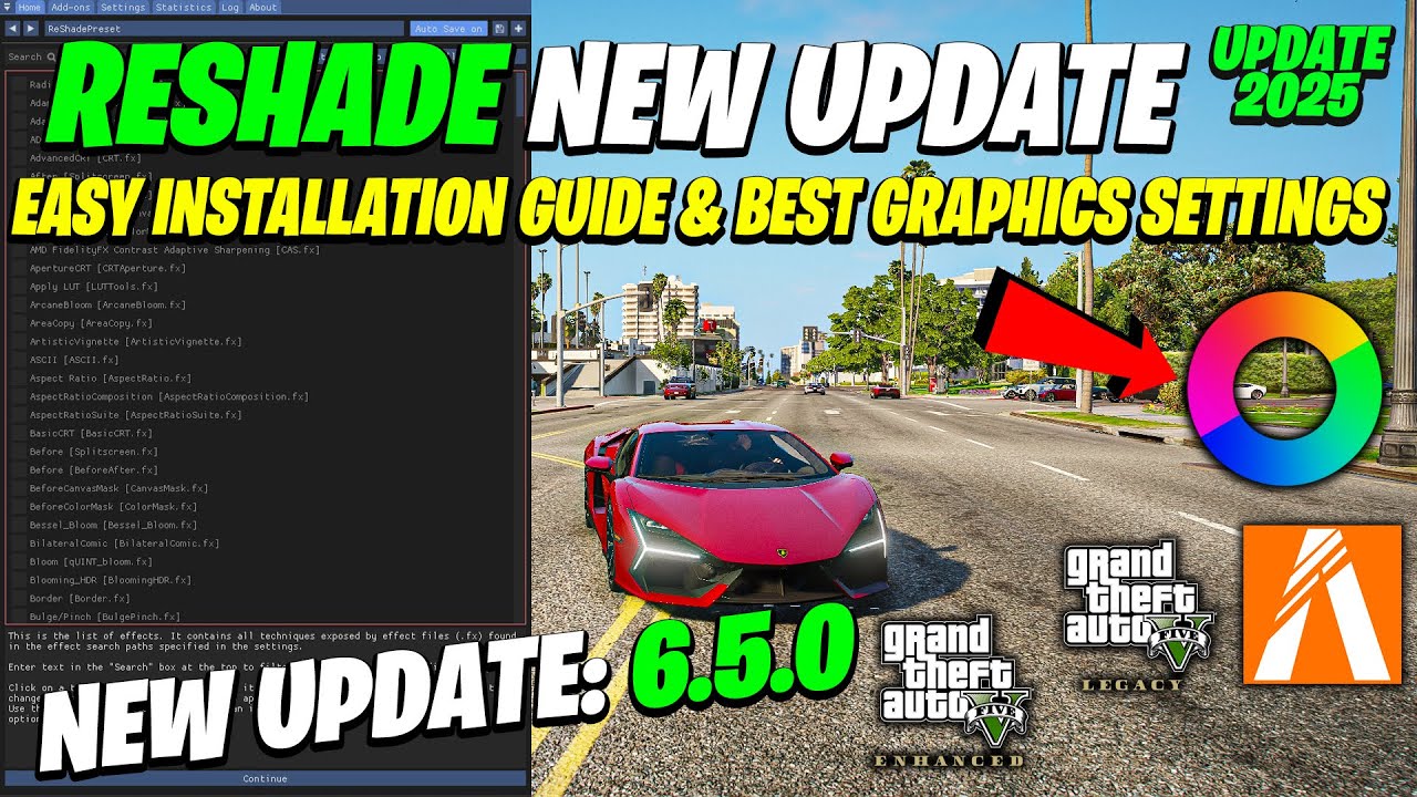 FiveM | How To Install ReShade v6.5.0 | ReShader New Update v6.5.0 ...