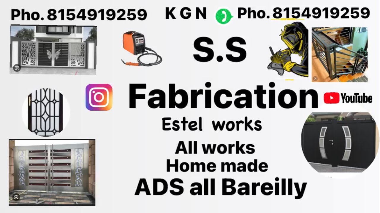 M S Pipe and Gipson board 2 rooms welding part 1 - YouTube