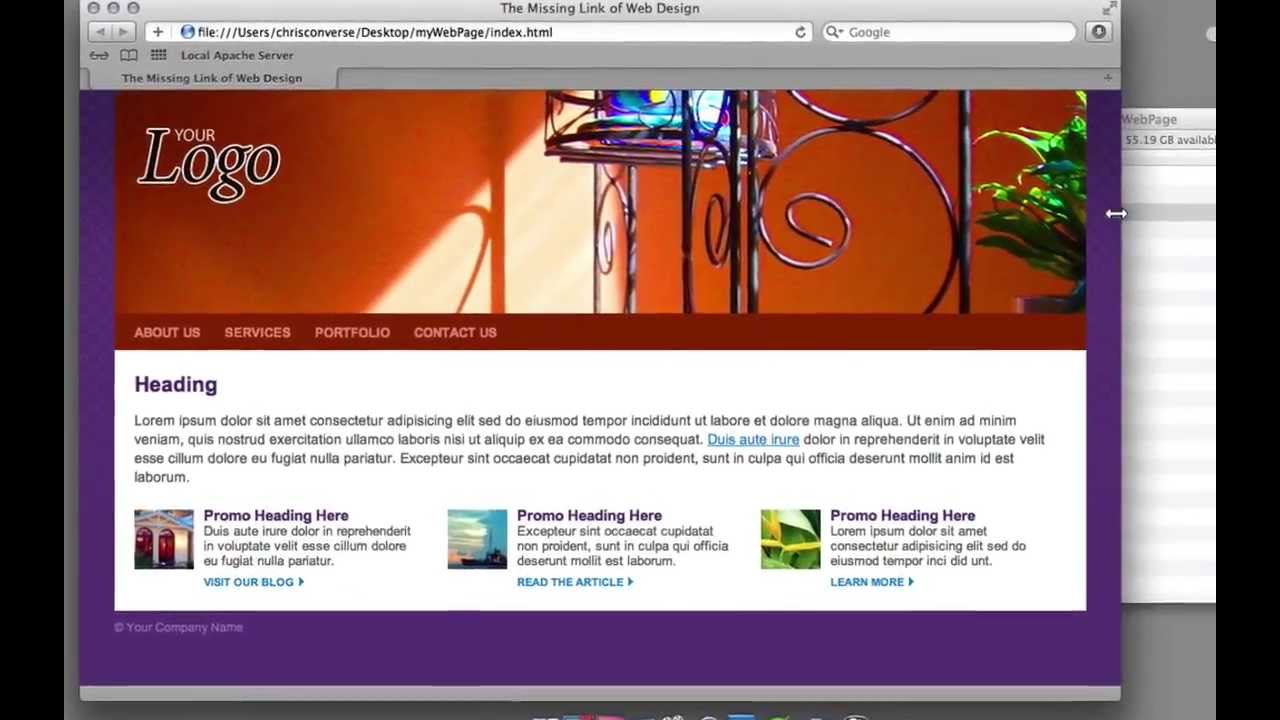 Creating a Responsive Web Design, The Missing Link of Web Design Online ...