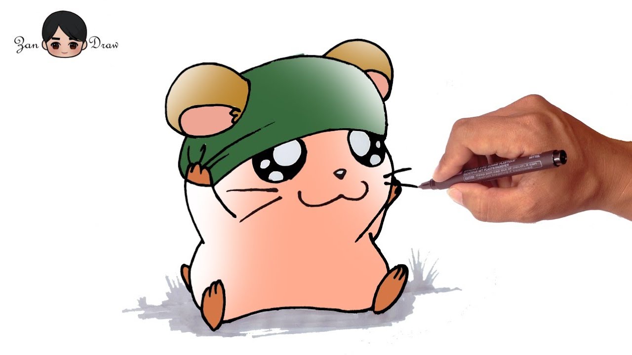 How to Draw Cute Cappy Ham-Ham - YouTube