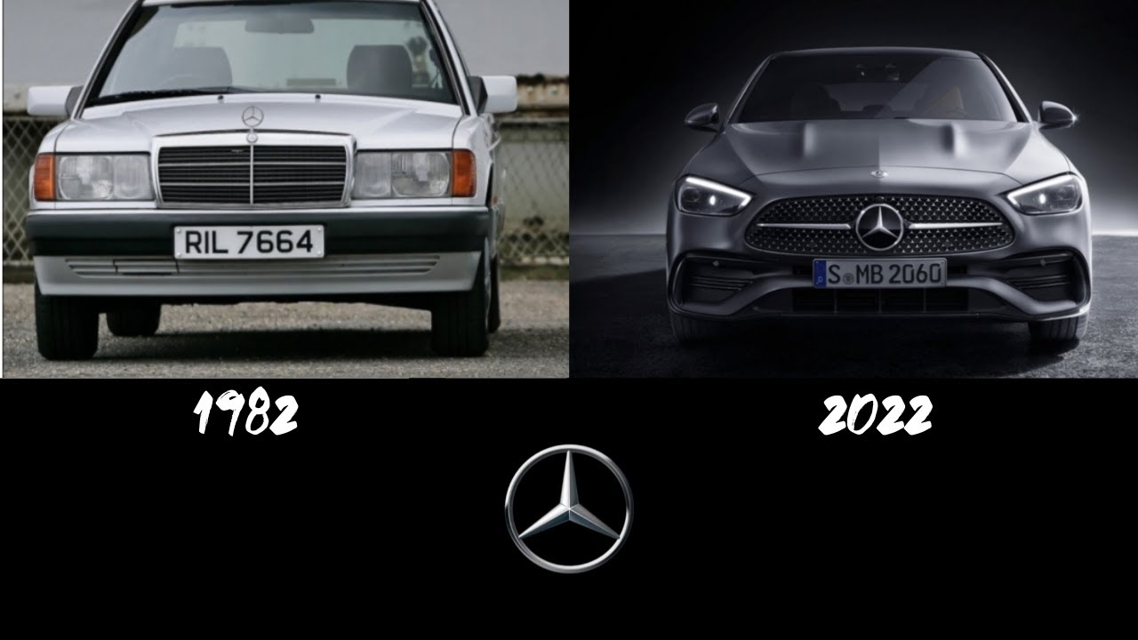 Mercedes-Benz C class Evolution | w201 to w206 | 1982 to 2022 - YouTube
