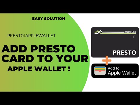 How Do I Add My Presto Card To My Apple Wallet! - YouTube