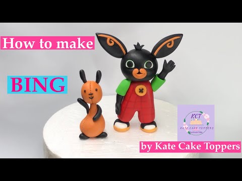How to make Bing Edible Cake Topper Tutorial.