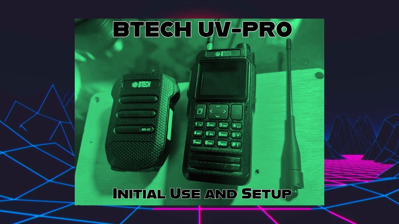 BTECH UV PRO Initial setup KISS TNC Radiomail APRS Bluetooth Speaker/MIC - YouTube