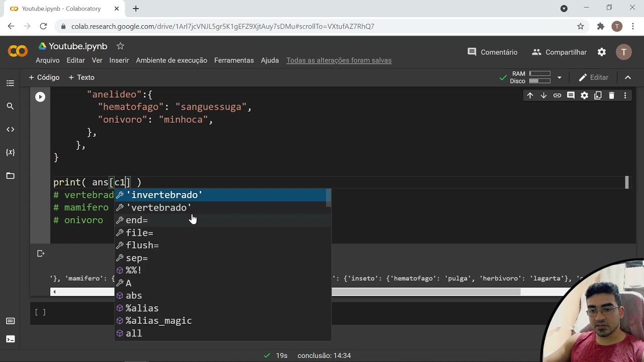 🐍 BeeCrowd: Animal - BEE 1049 - Dicionário🐍 - YouTube