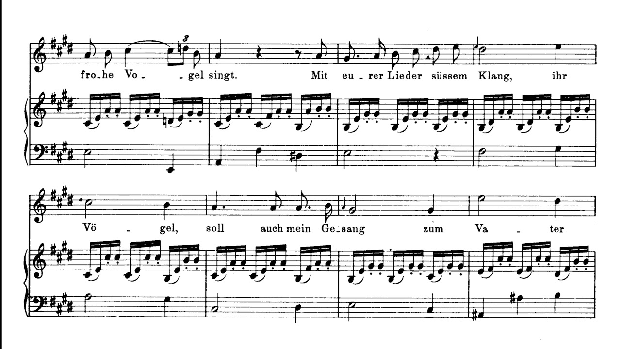 반주 MR Gott im Frühlinge D448 Franz Schubert E Major - YouTube