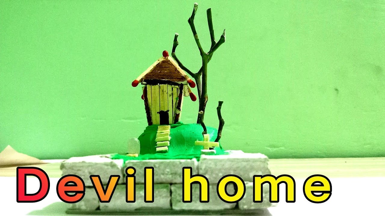A Devil House Diorama । Demon House । AF Creative Zone। #diy #Demon # ...