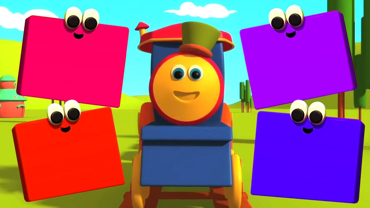 Color Train, Street Vehicles and Learning Videos for Preschoolers - YouTube