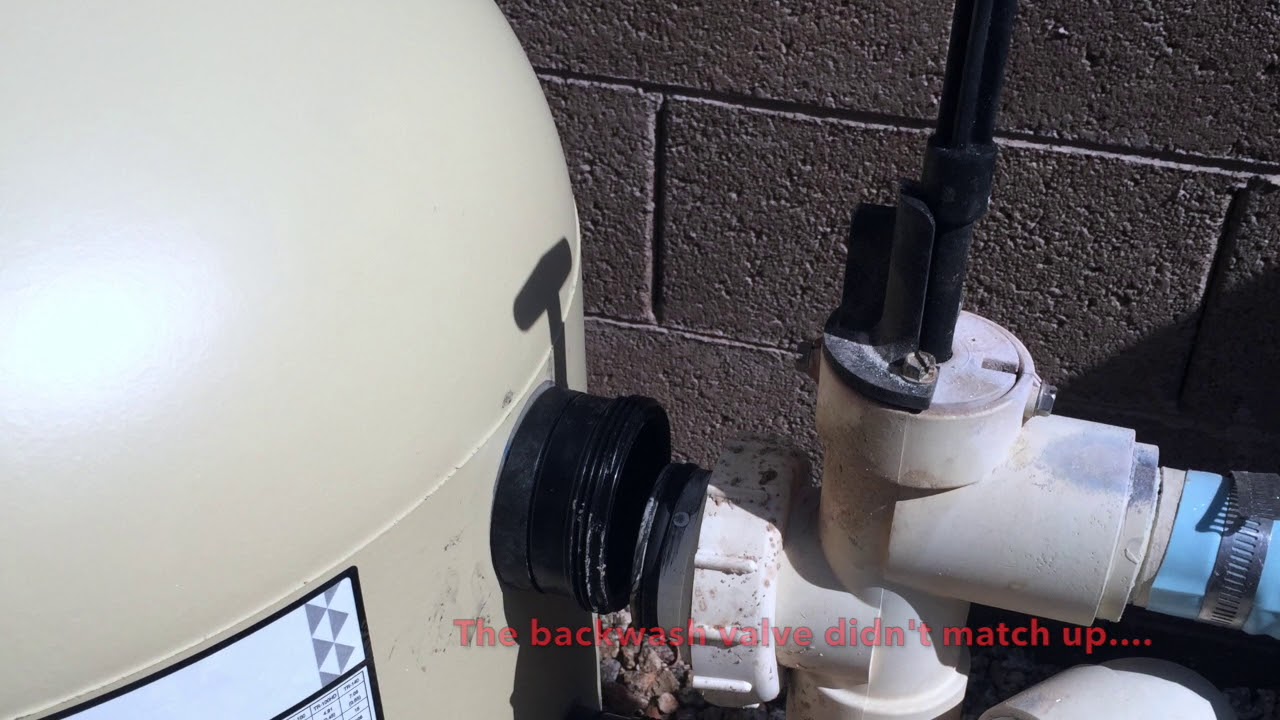 Sand filter replacement August 2018 - YouTube