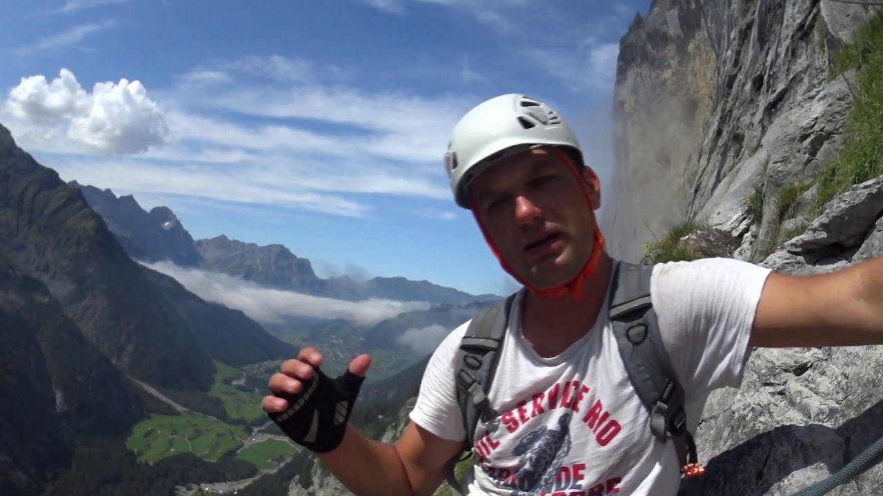 Via Ferrata Klettersteige Fürenwand, Engelberg - YouTube