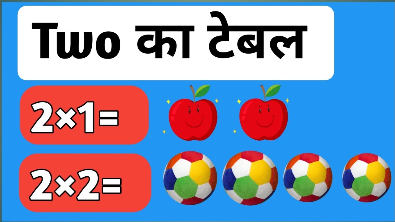 Two Ka Table In English Medium School - YouTube