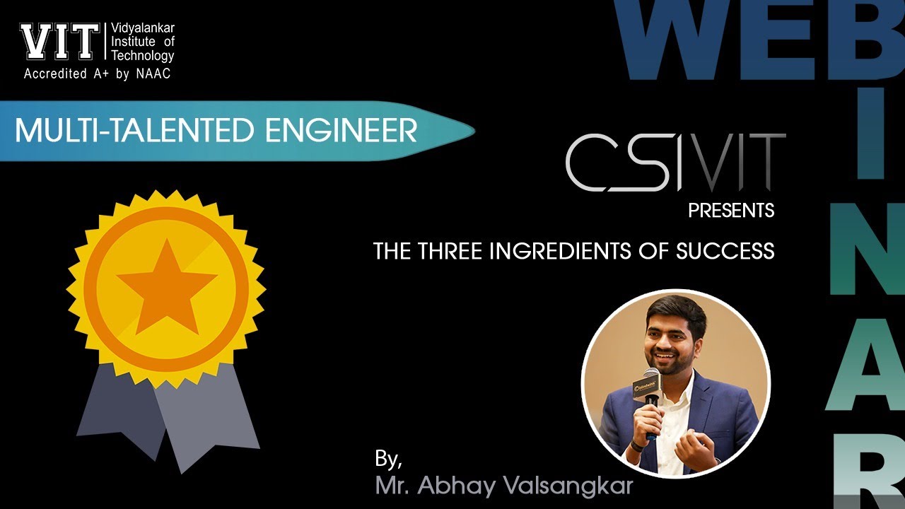 The Three Ingredients Of Success - YouTube