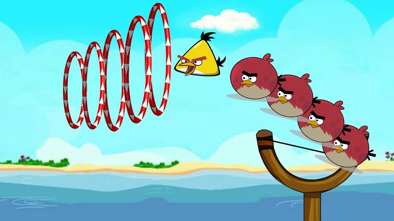 Angry Birds Slingshot Fun 2 - SHOOT THE CHUCK AND ALL BIRDS PASSED THE ...