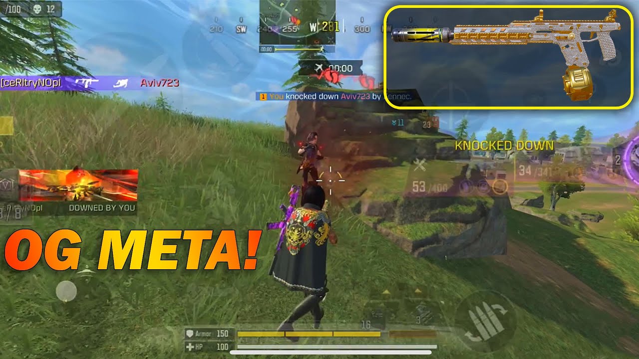 Using OG META smg FENNEC in COD MOBILE BR!🔥| Solo vs Squads Gameplay - YouTube