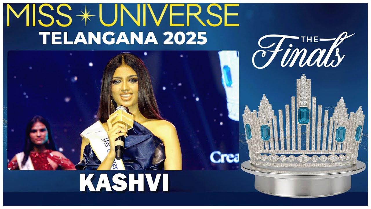 Kashvi At Miss Universe Telangana Finalists | Hybiz Now - YouTube